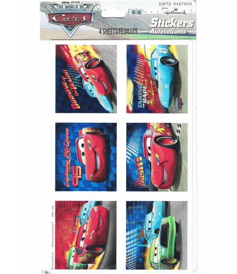 Disney Cars Stickers (4 Sheets)