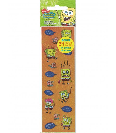 SpongeBob SquarePants Silly Stickers (2 sheets)