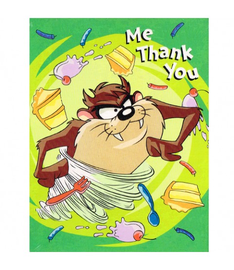 Looney Tunes 'Taz Chomp' Thank You Notes w/ Envelopes (8ct)