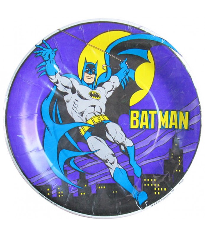 Batman Vintage 1989 Large Paper Plates (8ct)