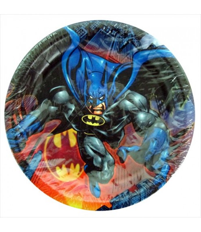 Batman Vintage 2001 Large Paper Plates (8ct)