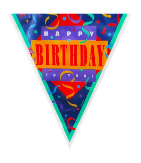 Happy Birthday Pennant Banner (12ft)
