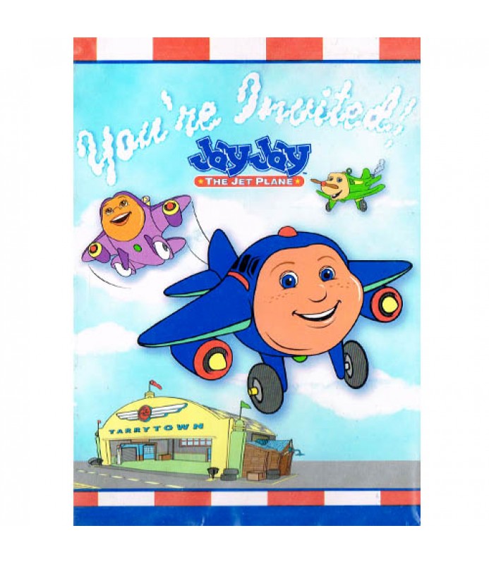 Jay Jay The Jet Plane Invitations w/ Env. (8ct)