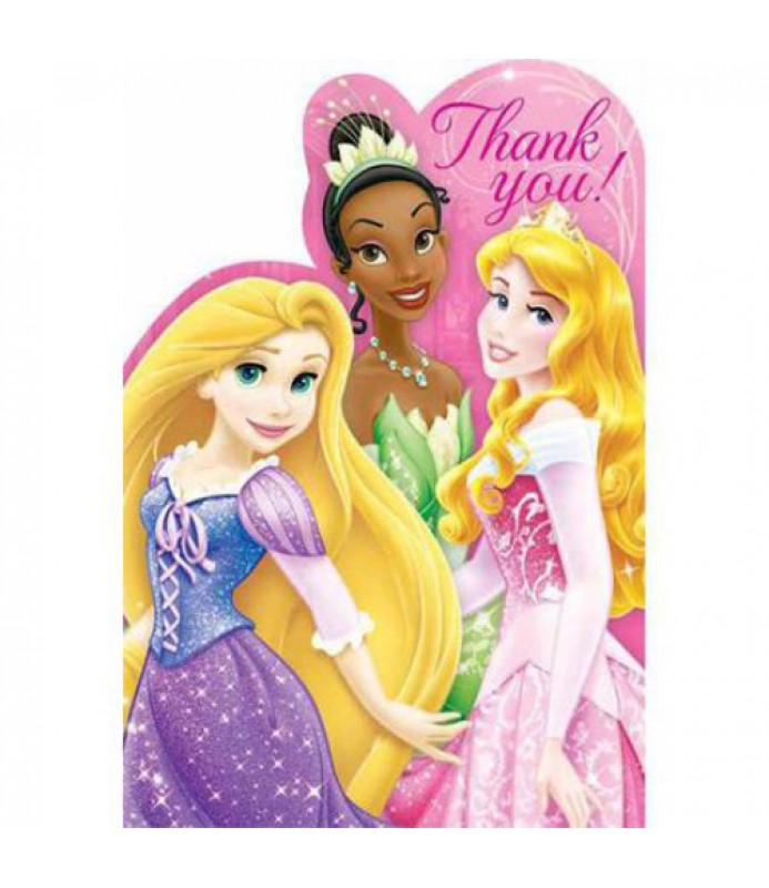 Disney Princess 'Sparkle and Shine' Thank You Notes w/ Envelopes (8ct)