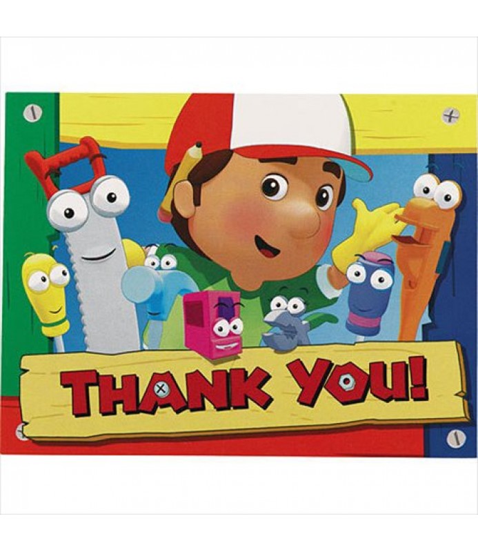 Handy Manny Thank You Notes w/ Env. (8ct)