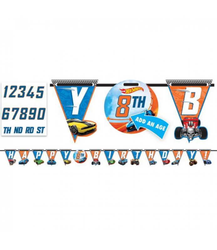 Hot Wheels 'Wild Racer' Jumbo Letter Banner Kit (1ct)
