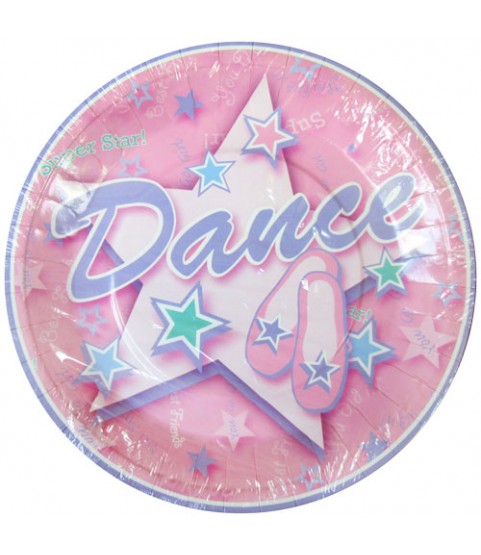 Ballerina Dancer Large Paper Plates (8ct)
