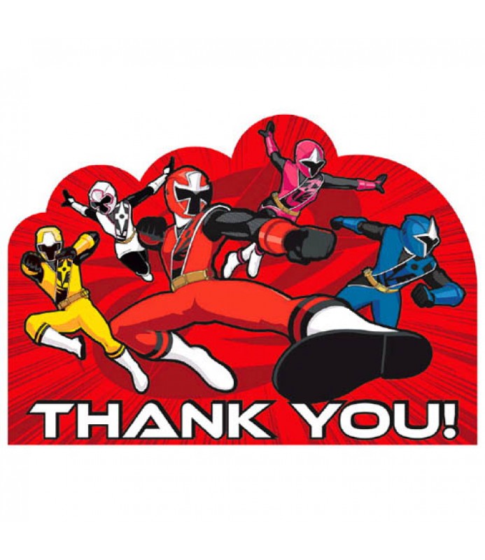 Power Rangers 'Ninja Steel' Thank You Notes w/ Envelopes (8ct)
