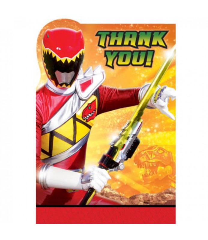 Power Rangers 'Dino Charge' Thank You Note Set w/ Envelopes (8ct)