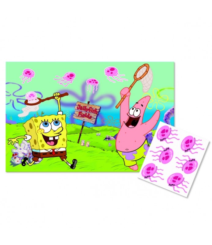 Spongebob Squarepants 'Jellyfishing' Party Game Poster (1ct)