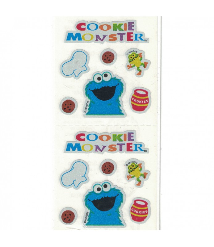 Sesame Street Cookie Monster Stickers (2 sheets)