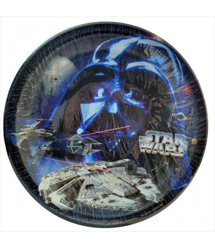 Star Wars Vintage 1997 '20th Anniversary' Small Paper Plates (8ct)