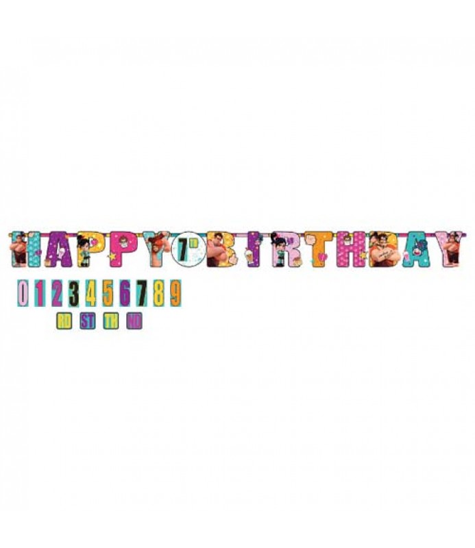 Wreck-It Ralph 'Ralph Breaks the Internet' Jumbo Letter Banner Kit (1ct)