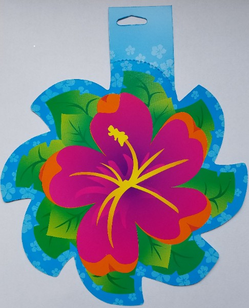 Hawaiian Luau Bright Hibiscus Cutouts (4ct)