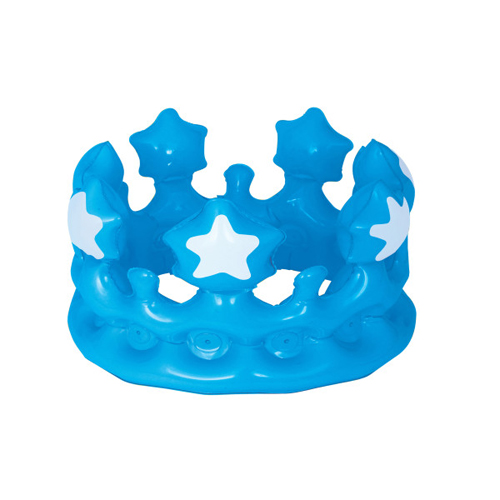 Birthday Boy Blue Inflatable Crown (1ct)