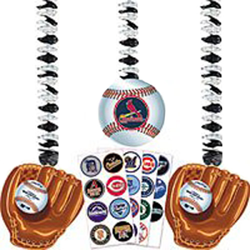 MLB Baseball Customizable Hanging Cutout Decorations (3ct)