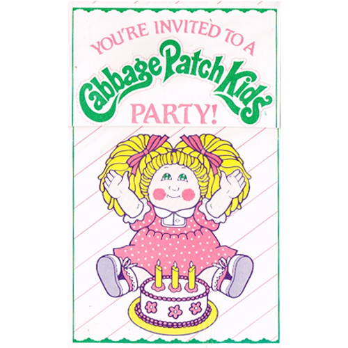 Cabbage Patch Kids Vintage 1983 Invitations w/ Envelopes (8ct)