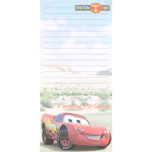 Cars Lightning McQueen Magnetic Notepad / Favor (1ct)