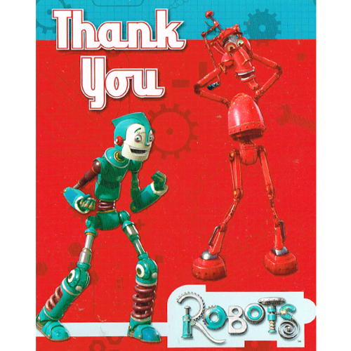 Robots Thank You Notes w/ Env. (8ct)