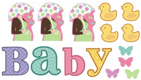 Baby Shower Large Paper Cutouts (30pc)