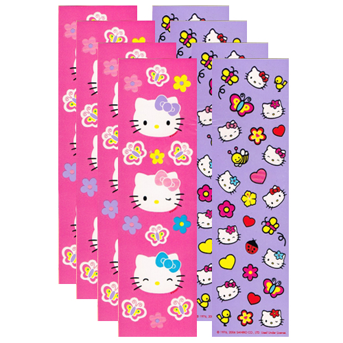 Hello Kitty Stickers (8 strips)