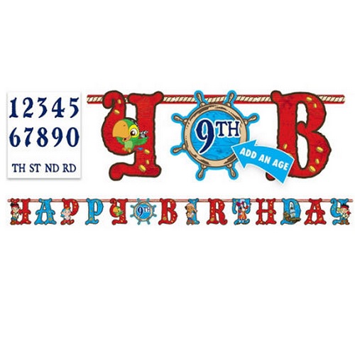 Jake & the Never Land Pirates Jumbo Letter Banner Kit (1ct)
