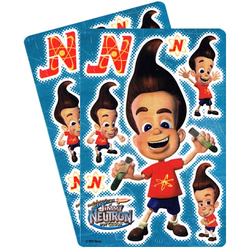 Jimmy Neutron Blue Stickers (2 sheets)