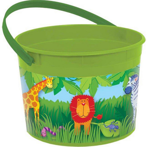 Jungle Animals Plastic Favor Container (1ct)