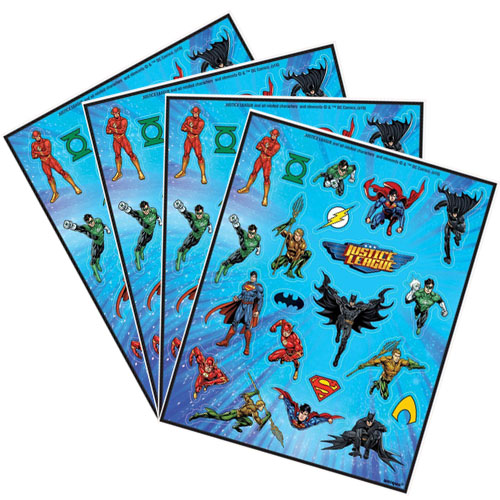 Justice League Stickers (4 sheets)