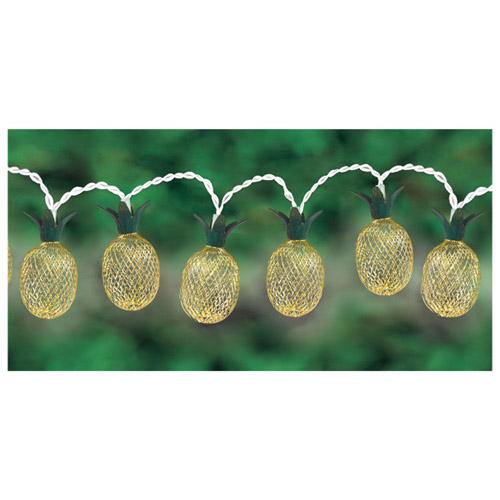 Hawaiian Luau 'Aloha' Pineapple Deluxe LED String Lights (4.4ft)