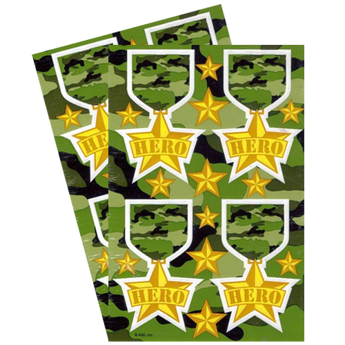 Military Camouflage Stickers (2 sheets)
