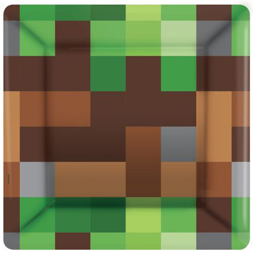 Minecraft 'TNT Party' Small Paper Plates (8ct)