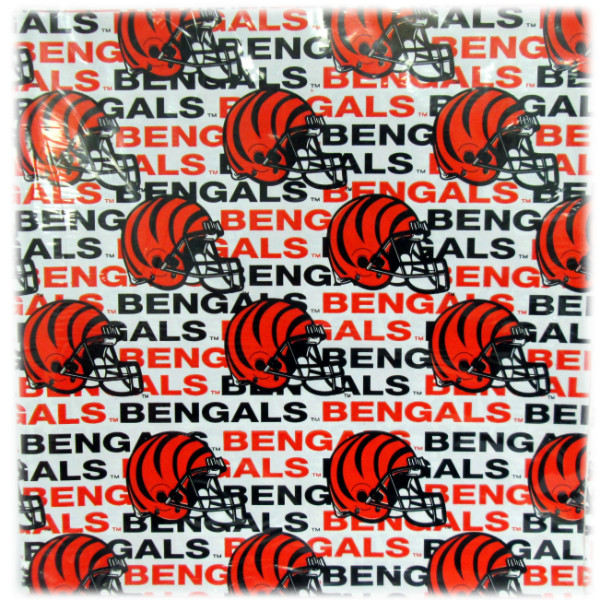 NFL Cincinnati Bengals Folded Wrapping Paper