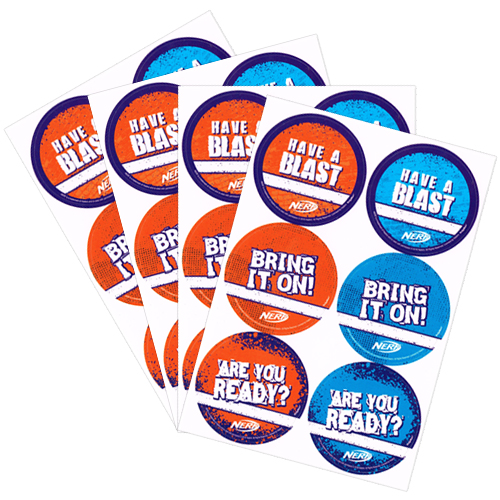 Nerf Stickers (4 sheets)