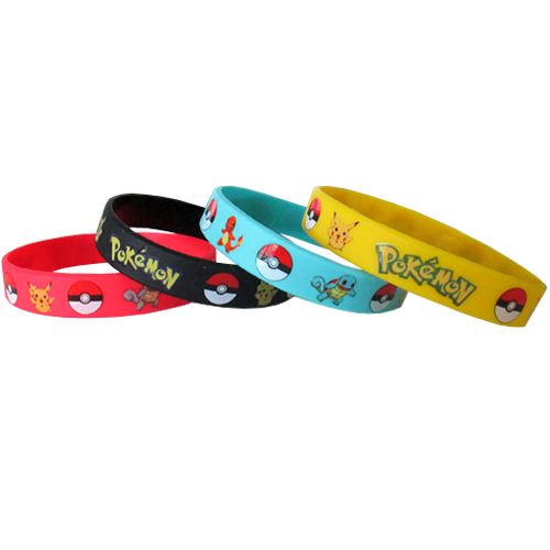 Pokemon Rubber Bracelet Set (4pc)