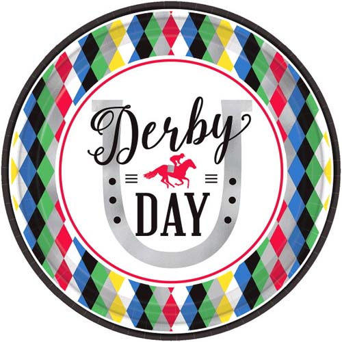 Kentucky Derby 'Derby Day' Large Paper Plates (8ct)