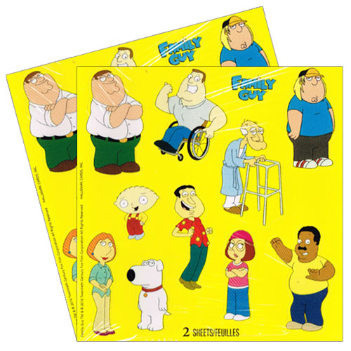 Family Guy Stickers (2 sheets)