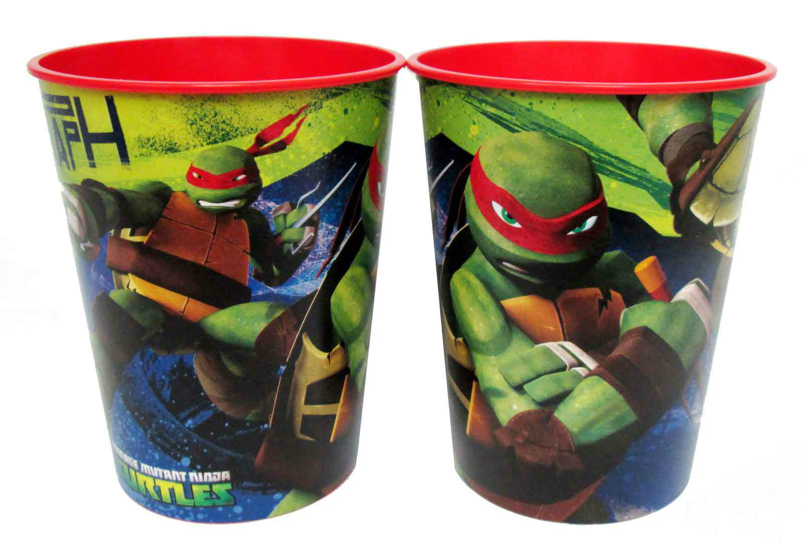 Teenage Mutant Ninja Turtles Cartoon Raph Reusable Keepsake Cups (2ct)