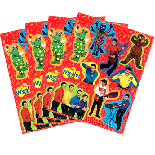 Wiggles Red Stickers (4 sheets)